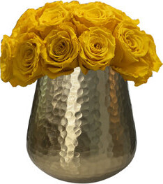 Fiorebela Citron Roses Floral Arrangement in Vase - ShopStyle Easter