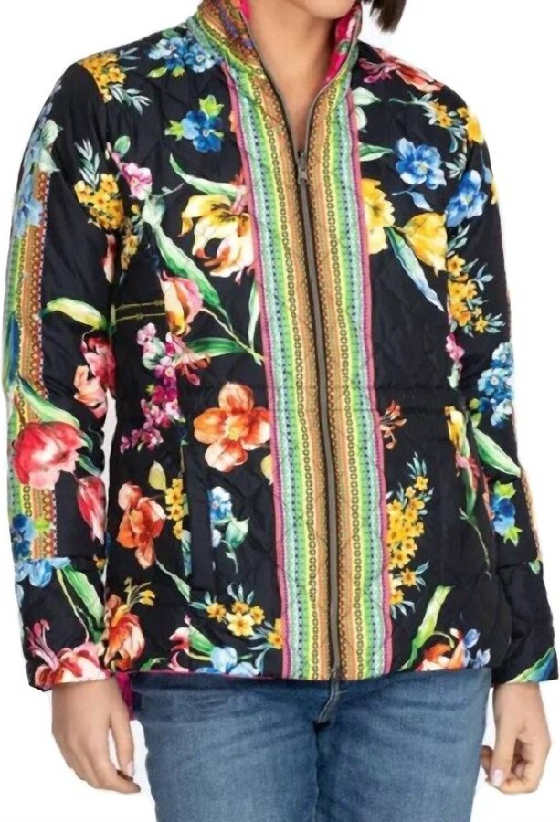 Johnny Was Maydi Parka Reversible Jacket In Multi - ShopStyle