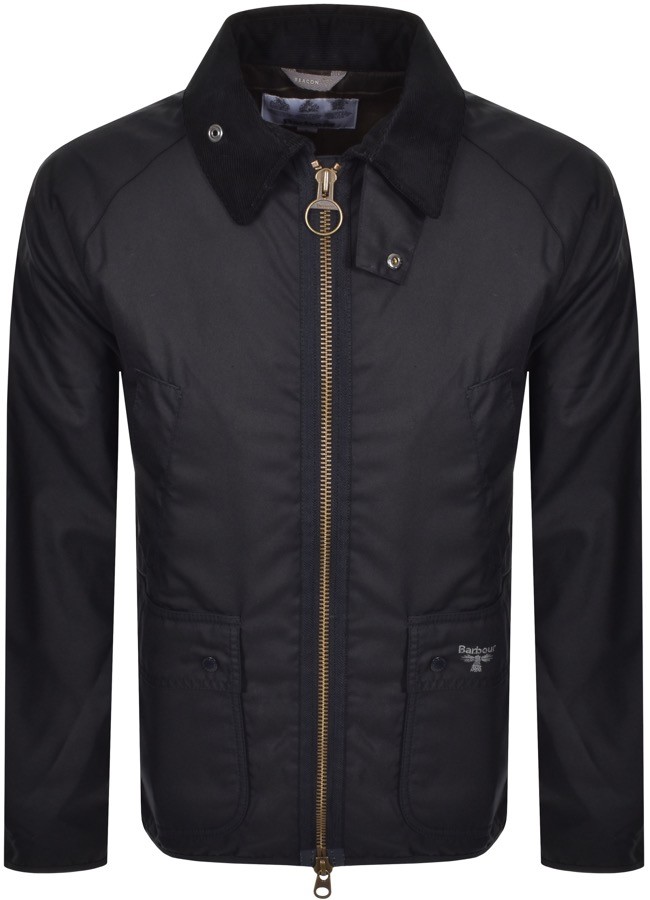 Barbour Beacon Bedale Wax Jacket Navy - ShopStyle Outerwear