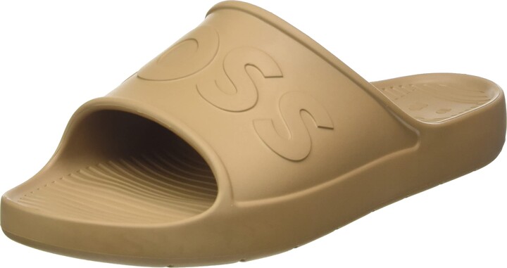 HUGO BOSS Mens Darian Slid PVC slides with tonal logo details Size 12 ...