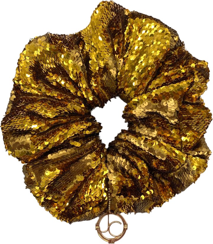 Julia Clancey Women's Oh Halo Sequin Scrunchy - Gold - ShopStyle Hair ...