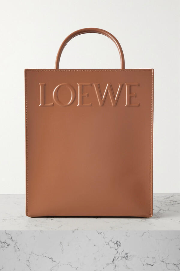 Loewe Standard A4 Leather Tote - Brown - ShopStyle