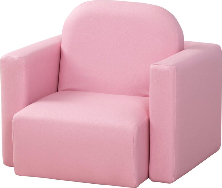 HOMCOM Kids Mini Sofa 2 In 1 Table Chair Set Children Armchair Seat ...