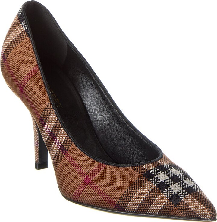 Burberry Check Pump - ShopStyle