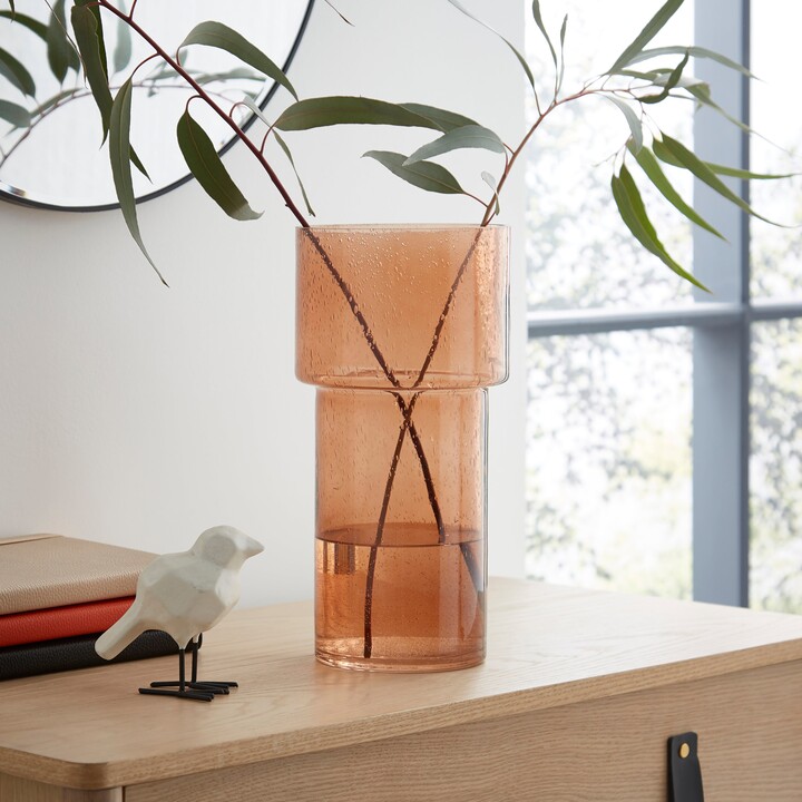 Dunelm Tall Speckled Vase Butterscotch (Orange) - ShopStyle