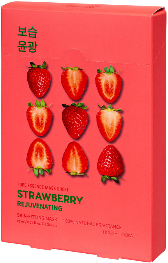 Holika Holika Pure Essence Mask Sheet Strawberry X 5 - ShopStyle
