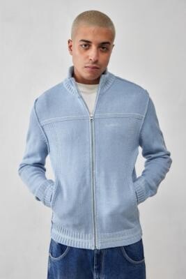 iets frans... iets frans. Ice Blue Knitted Track Jacket - Sky M at ...