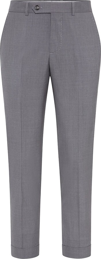 Brunello Cucinelli Men's Super 150s Lightweight Virgin Wool and Silk ...