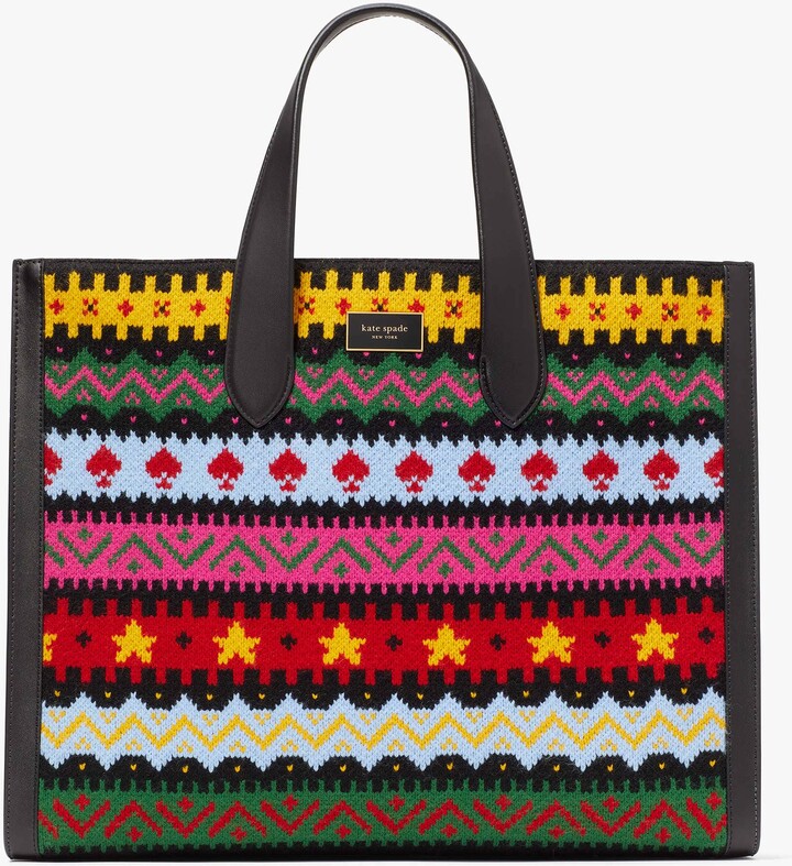 Kate Spade Manhattan Carnival Fair Isle Large Tote - ShopStyle