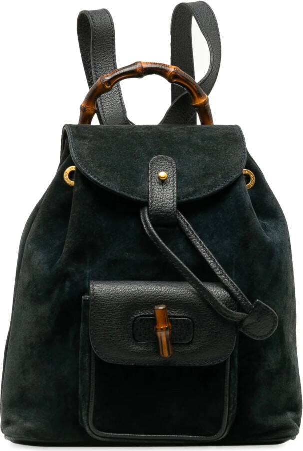 Gucci Bamboo leather backpack - ShopStyle