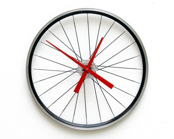 Etsy Bike Wheel Clock, Large, Wall, Gear, Cycle, Steampunk, Bicycle ...