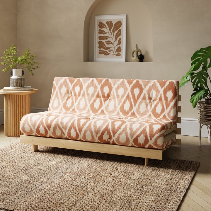 Dunelm Mito Ikat Double Futon Butterscotch (Yellow) - ShopStyle