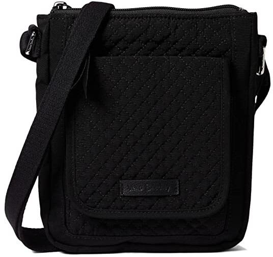 Vera Bradley Microfiber Mini Hipster Crossbody Purse with RFID ...