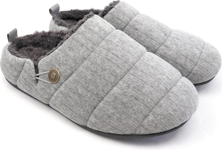 Shu Da Living - Hamish Quilted Mule Slippers In Grey - ShopStyle