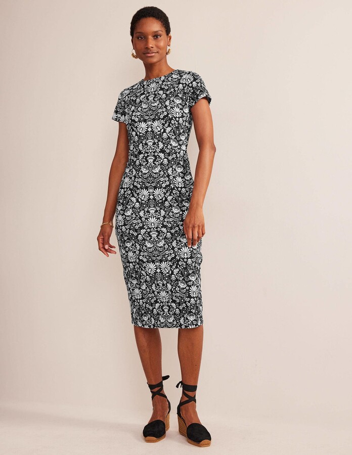 Boden Jersey Column Midi Dress - ShopStyle