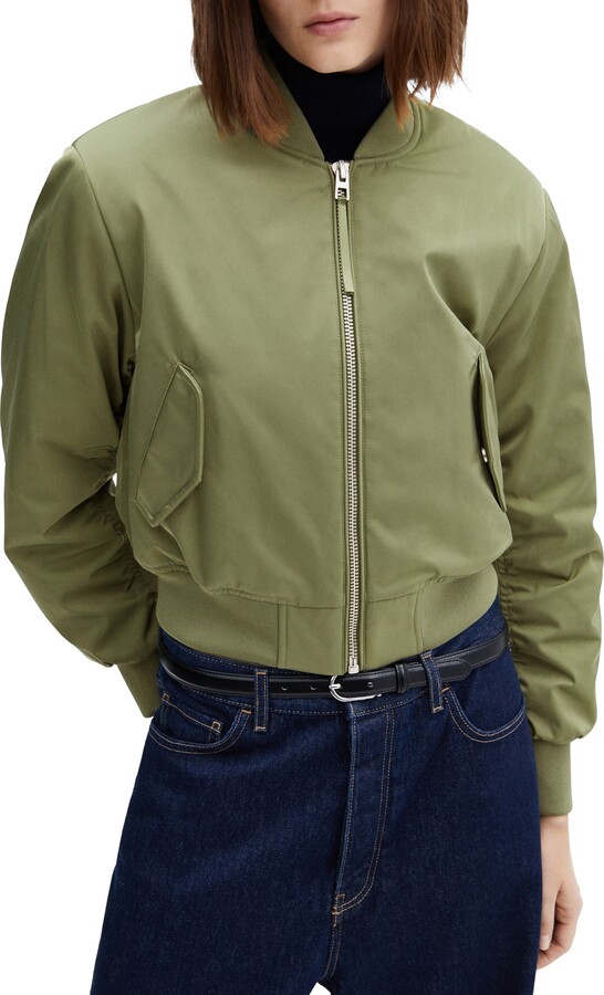 MANGO Oversize Bomber Jacket - ShopStyle