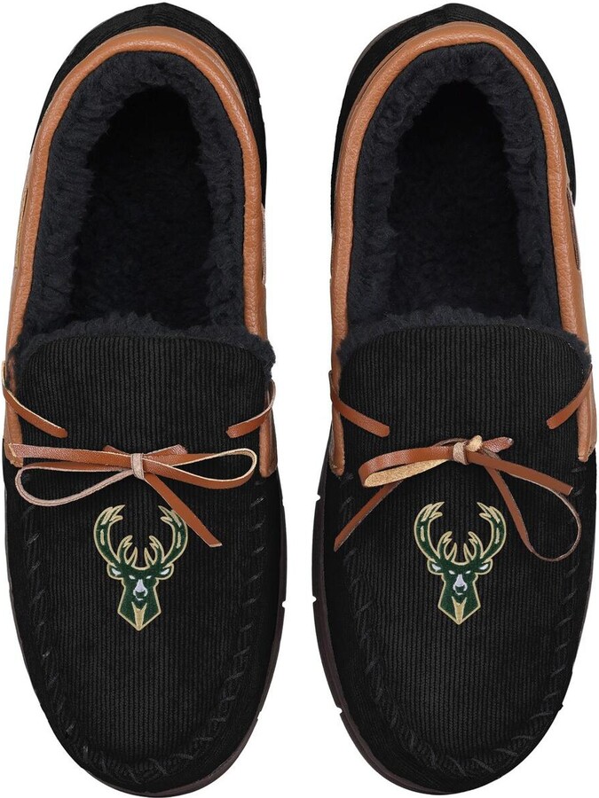 Foco Men's Milwaukee Bucks Corduroy Moccasin Slippers - ShopStyle