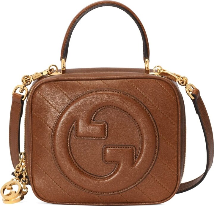 Gucci Blondie logo-patch tote bag - ShopStyle