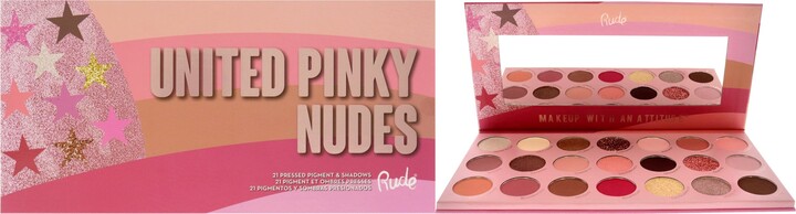 United Pinky Nudes - 21 Pressed Pigment and Shadows Palette by Rude ...