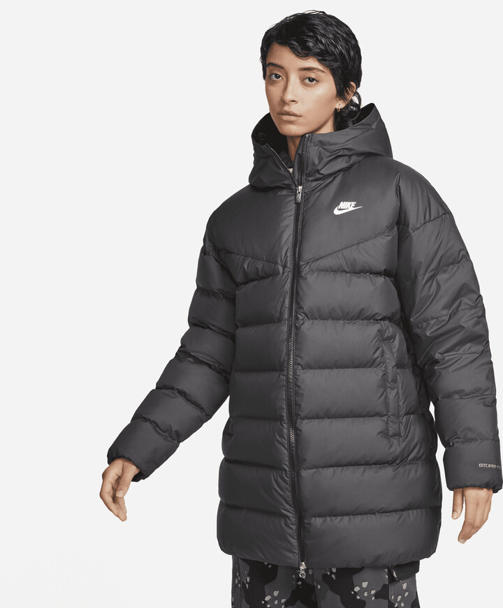 Nike Women's Sportswear Storm-FIT Windrunner Down Parka in Black - ShopStyle Outerwear