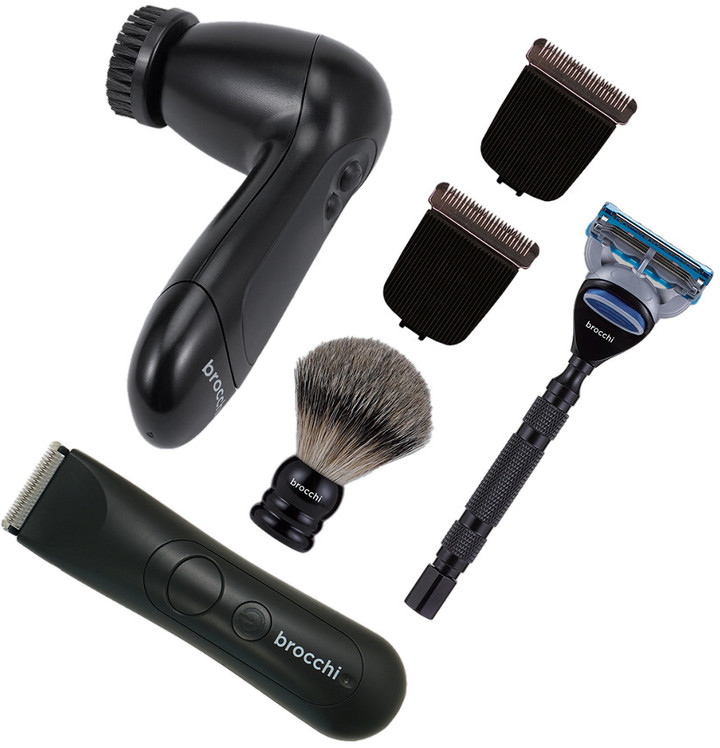 Sebastian Brocchi Brocchi Waterproof Trimmer + Facial Cleansing Brush ...