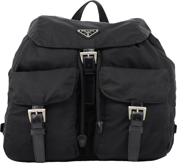 Prada Re-Nylon leather backpack - ShopStyle