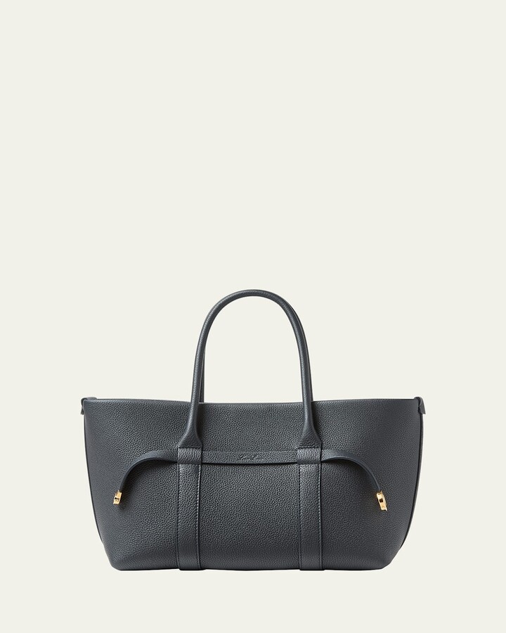 Loro Piana Ghiera Small Leather Shopper Tote Bag - ShopStyle