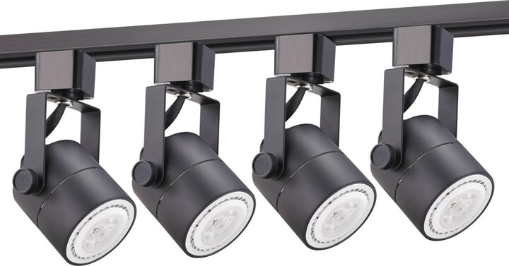 Pro Track Duran 4-Head Led Ceiling Track Light Fixture Kit Floating ...