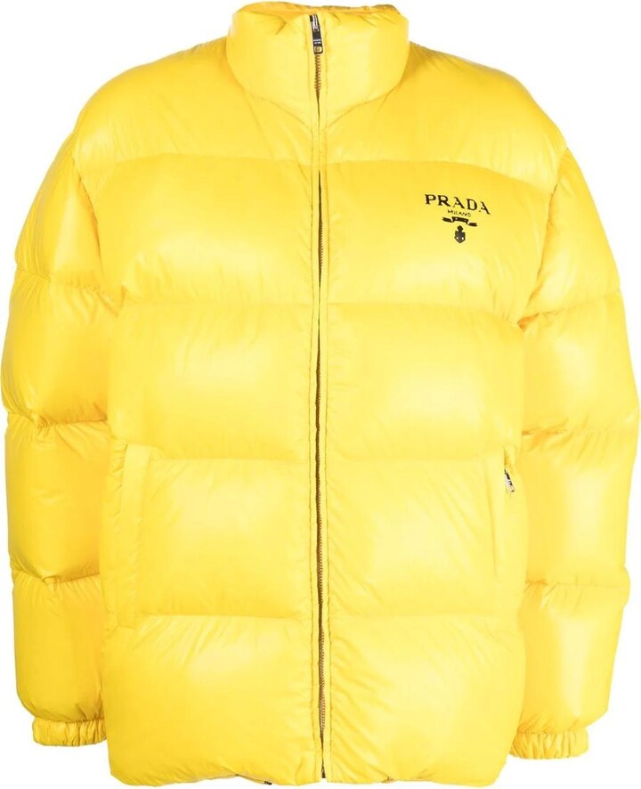 Prada recycled polyester puffer jacket - ShopStyle