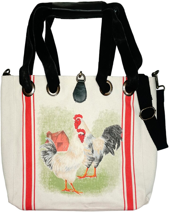 Vintage Addiction Rooster Tote Bag - ShopStyle