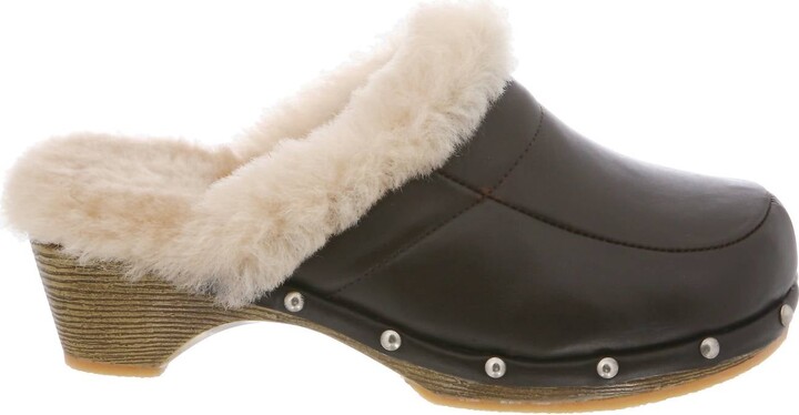 Cloud Nine Ladies Monica Leather Clog In Coffee - ShopStyle