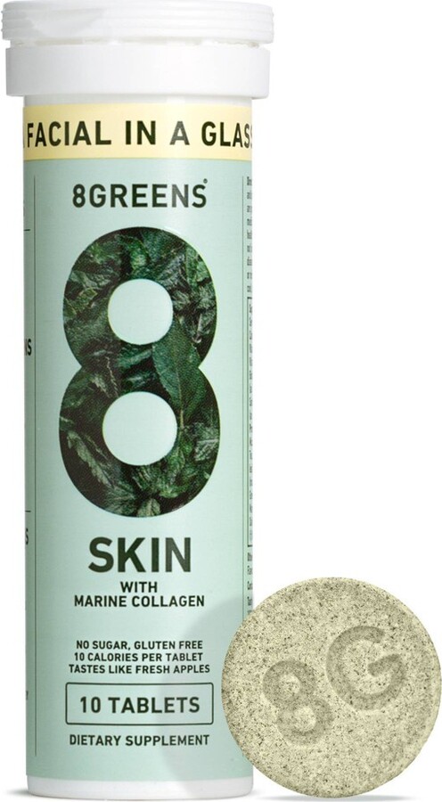 8Greens Skin Effervescent Tablets with Marine Collagen - 10ct - ShopStyle