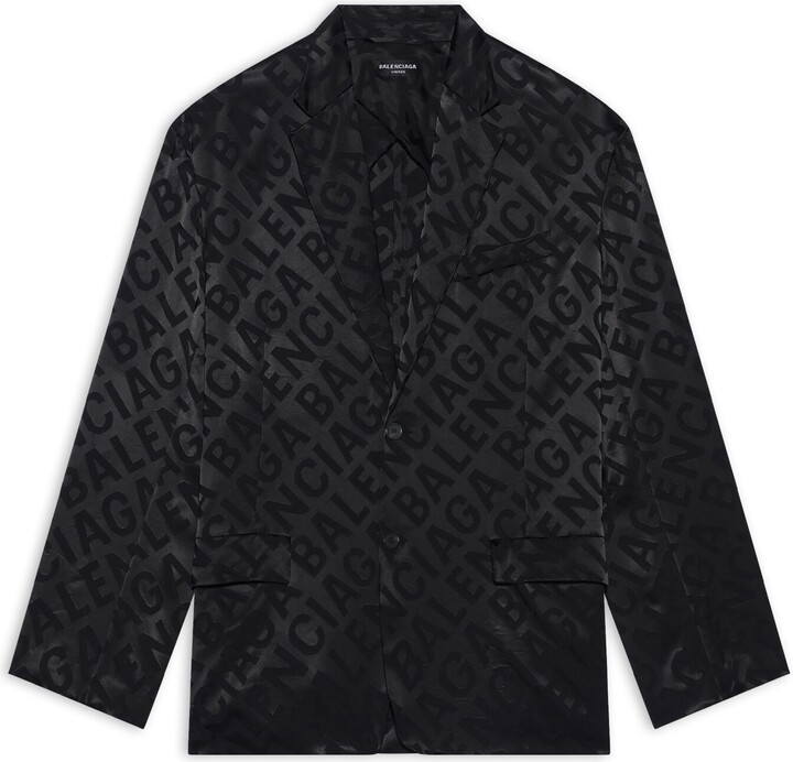 Balenciaga Large Logo Fluid Jacket - ShopStyle