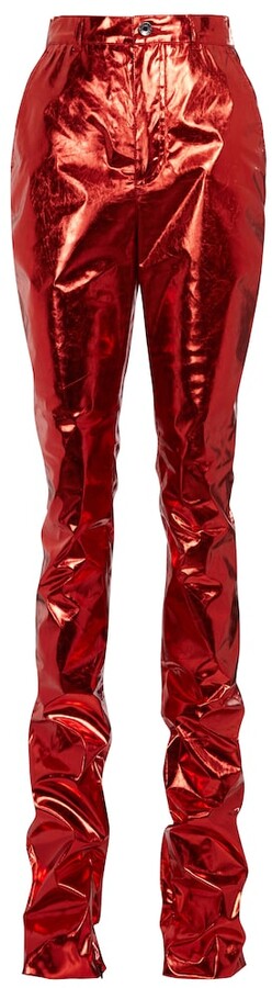 Dolce & Gabbana Metallic skinny pants - ShopStyle