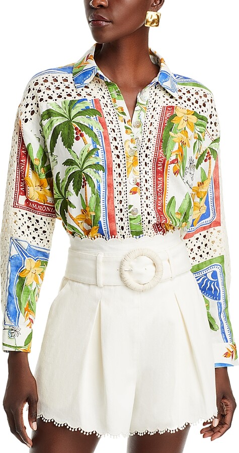 Farm Rio Tropical Destination Shirt - ShopStyle T-shirts