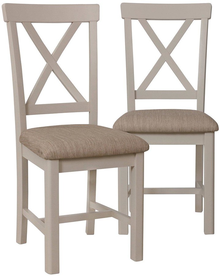 K-Interiors Fontana Ready Assembled Solid Wood Pair of Dining Chairs - ShopStyle