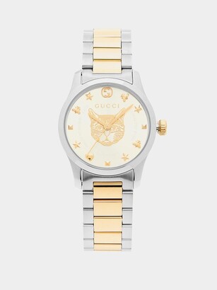 Gucci G-timeless Mystic Cat Watch - Silver - ShopStyle