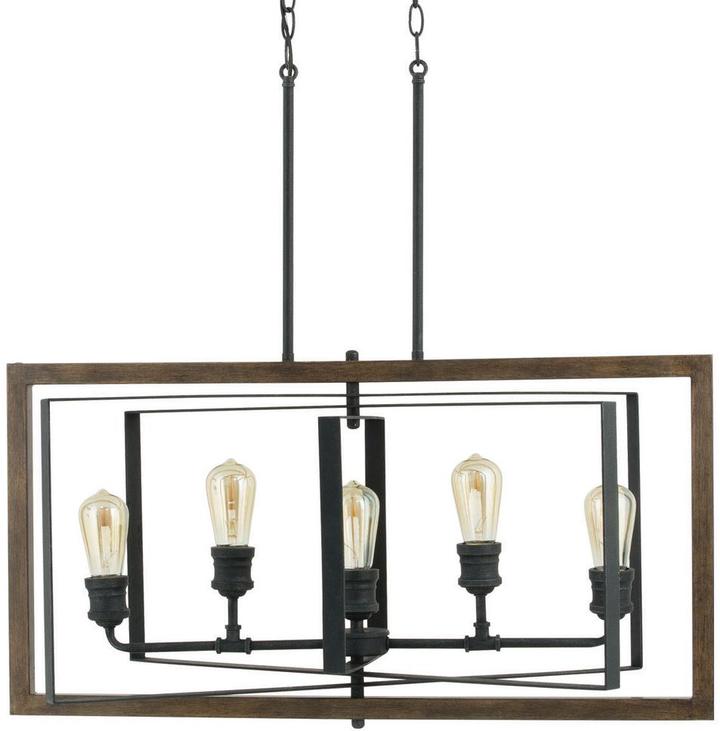 Home Decorators Collection Palermo Grove Collection 5-Light Black ...
