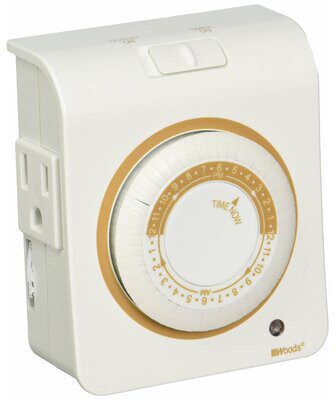 Woods Mechanical 24-Hour Programmable Timer - ShopStyle Lighting