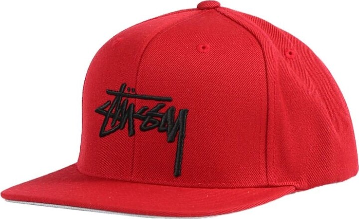 Stussy Logo-Embroidered Cap - ShopStyle Hats