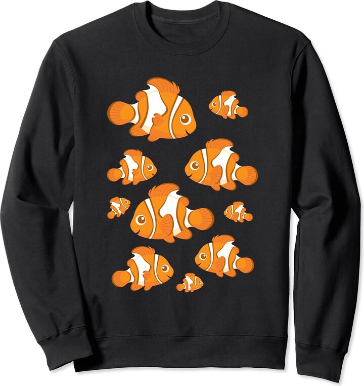 Disney Pixar Finding Nemo School Of Clownfish Chest Poster Sweatshirt ...