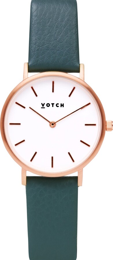 Votch - Rose Gold & Juniper - Petite - ShopStyle Watches