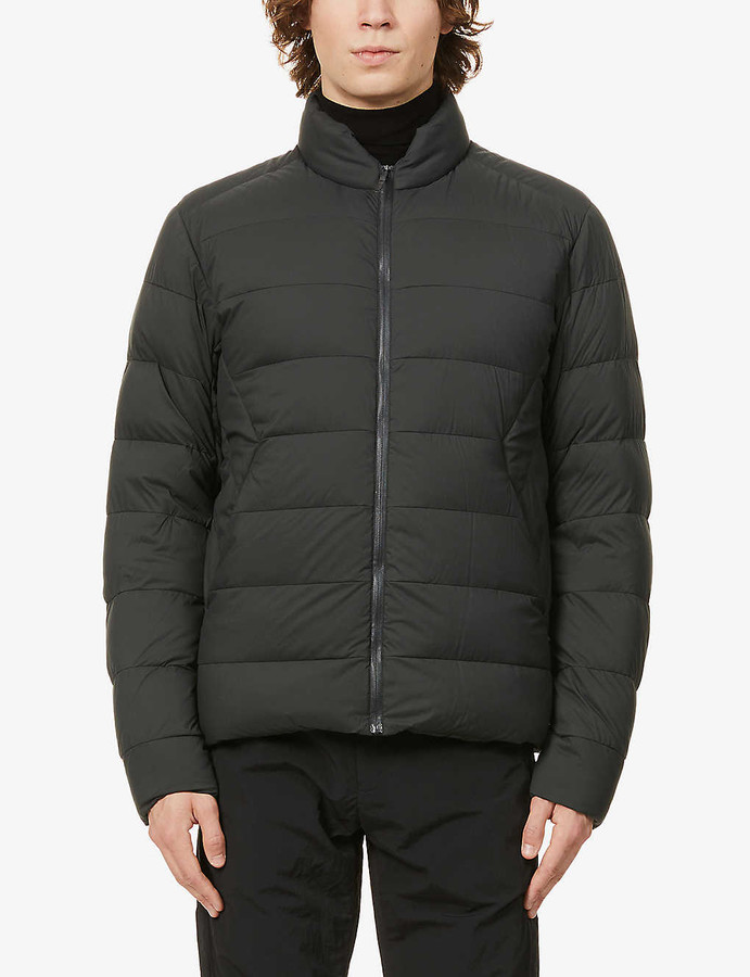 Veilance Conduit funnel-neck shell-down bomber jacket - ShopStyle Outerwear