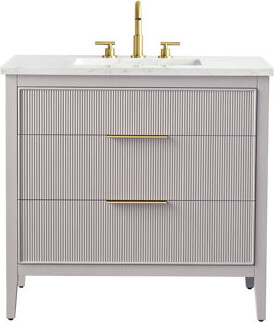 Sudio Design Emma 36'' Single Bathroom Vanity with Engineered Stone Top ...