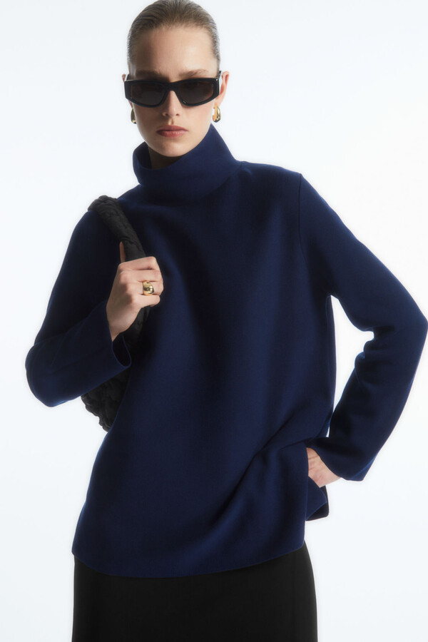 COS A-Line Funnel-Neck Top - ShopStyle