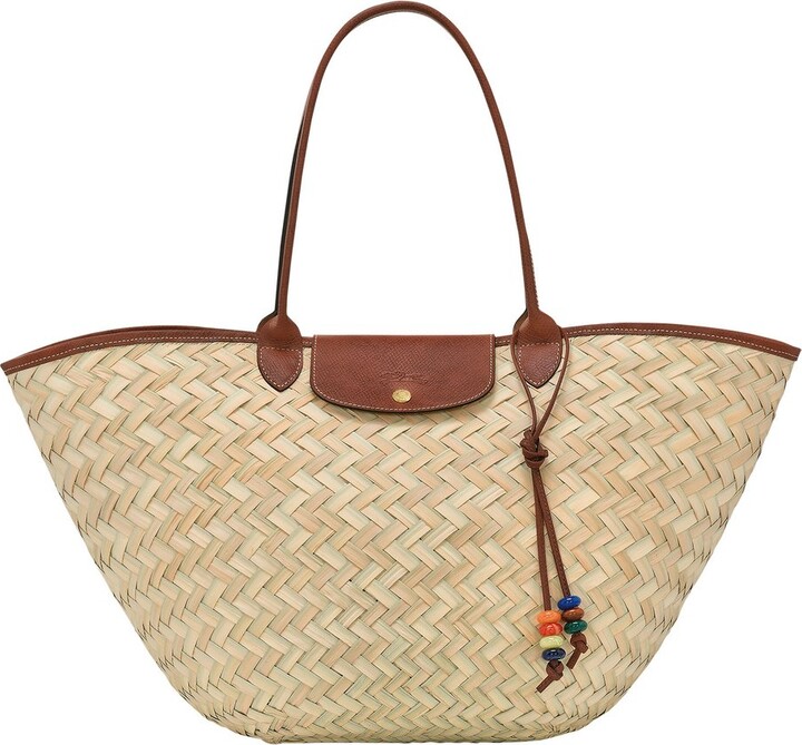 Longchamp Large Le Panier Pliage Interwoven Tote Bag - ShopStyle