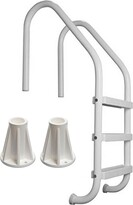 Saftron 3 Step High Impact Polymer Finish Inground Pool Ladder, White ...