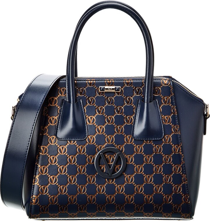 Valentino By Mario Valentino Minimi Monogram Leather Satchel - ShopStyle