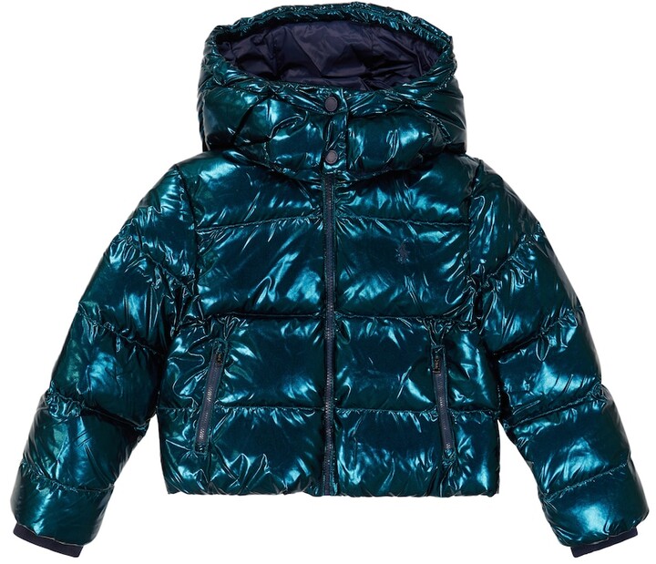 Polo Ralph Lauren Kids Logo-detailed puffer jacket - ShopStyle Girls ...