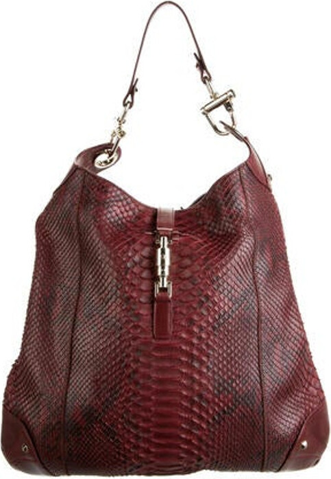 Gucci Python Nailhead Jackie Hobo - ShopStyle
